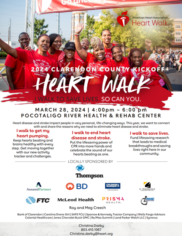 Heart Walk - 2024 Clarendon County Kickoff - Clarendon County Chamber ...