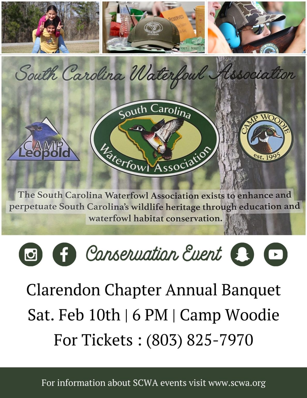 South Carolina Waterfowl Association (SCWA) Clarendon Banquet ...