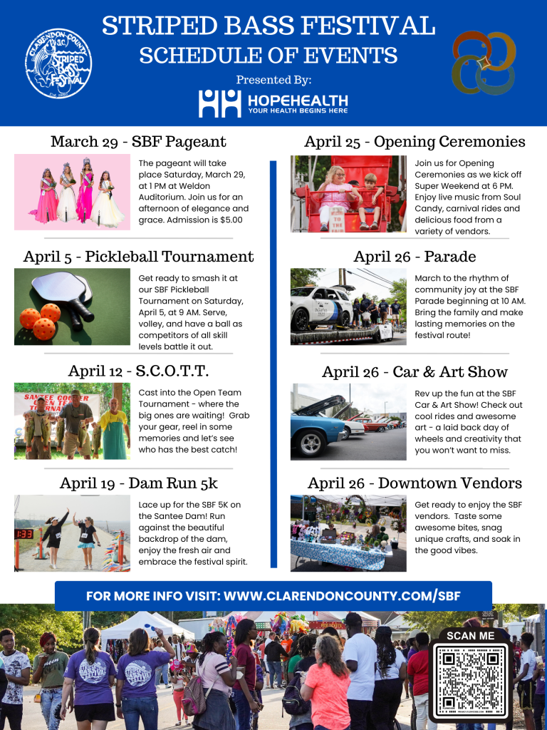 Striped Bass Festival Opening Evening - Clarendon County Chamber of ...